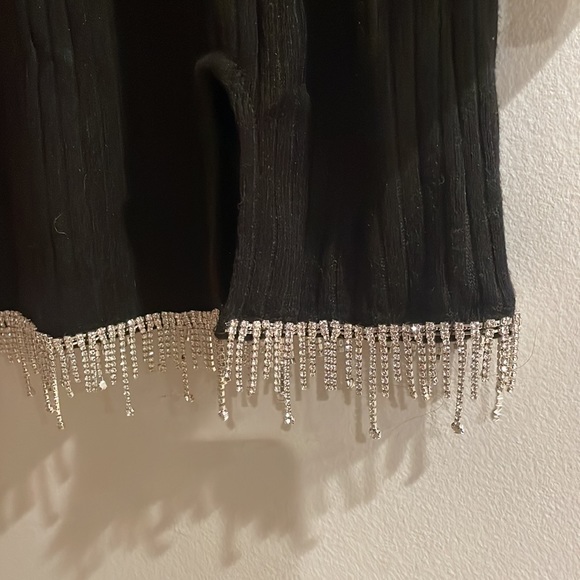 Zara | Dresses | Zara Medium Jewel Soft Mini Dress Black New | Poshmark